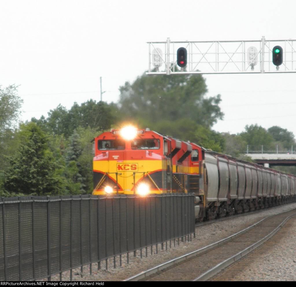 Eastbound Grain With KCS Power